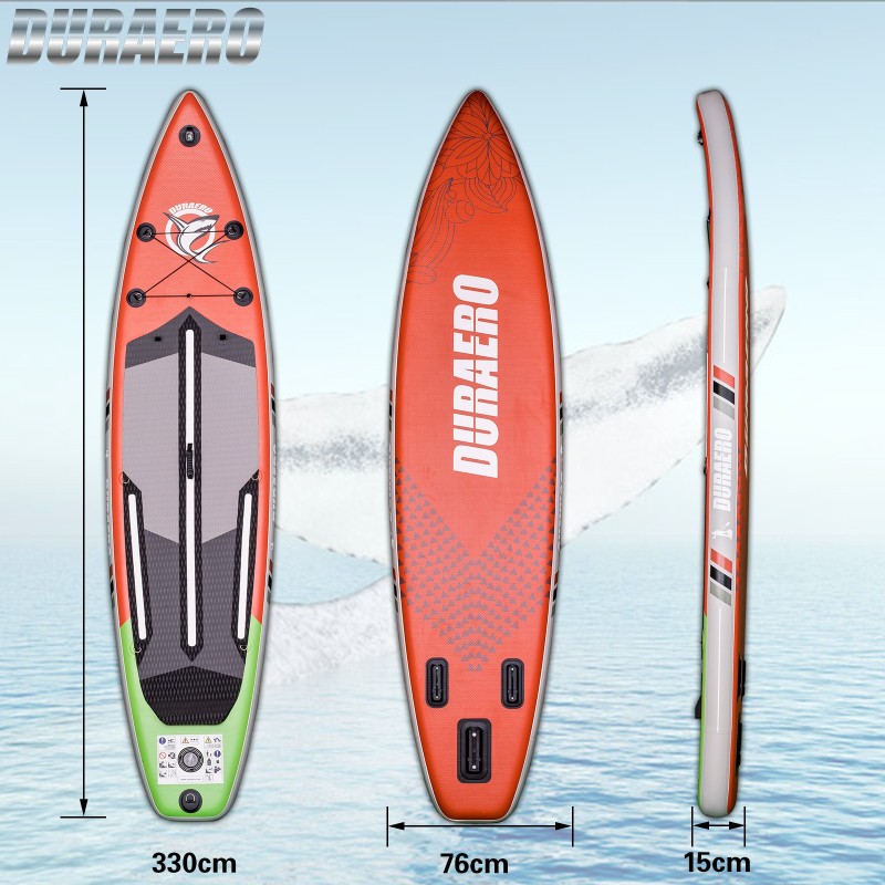 Stand up Paddle Board Aufblasbare SUP Board Set, 330x76x15cm, bis 150kg ...